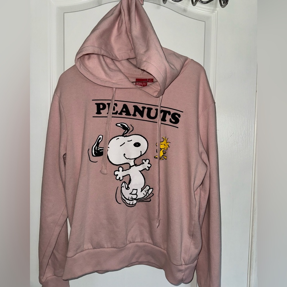 Peanuts Pink Snoopy And Woodstock Hoodie: Women's Siz… - Gem